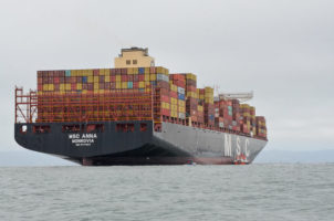 In Pictures: MSC Anna leaves Port of Oakland - Port Technology ...