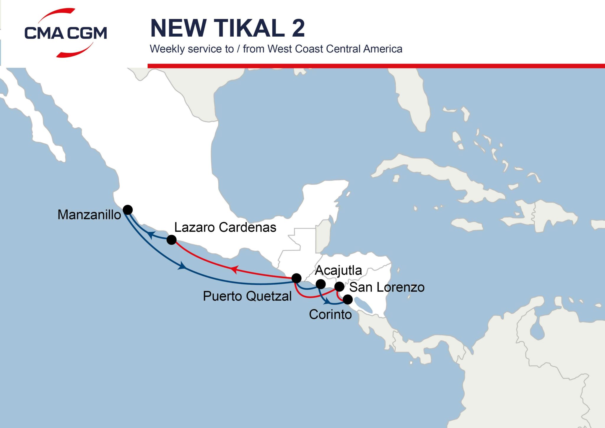 CMA CGM launches NEW TIKAL 2 service - Port Technology International