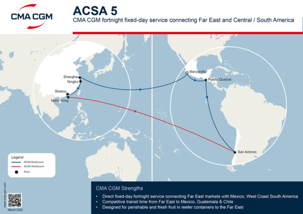 CMA CGM debuts ACSA 5 service - Port Technology International