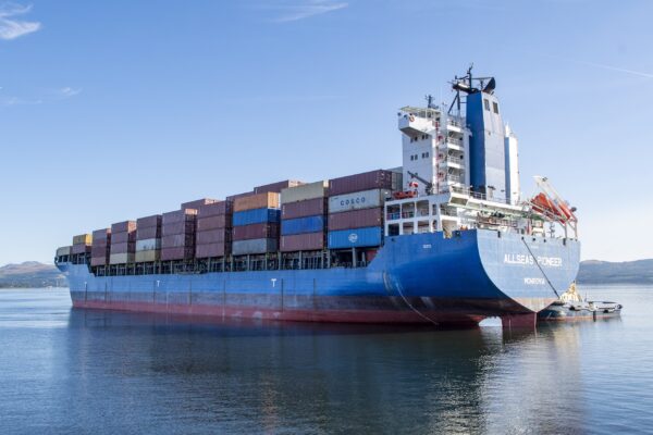 First China-Scotland container service docks at Greenock Ocean Terminal ...