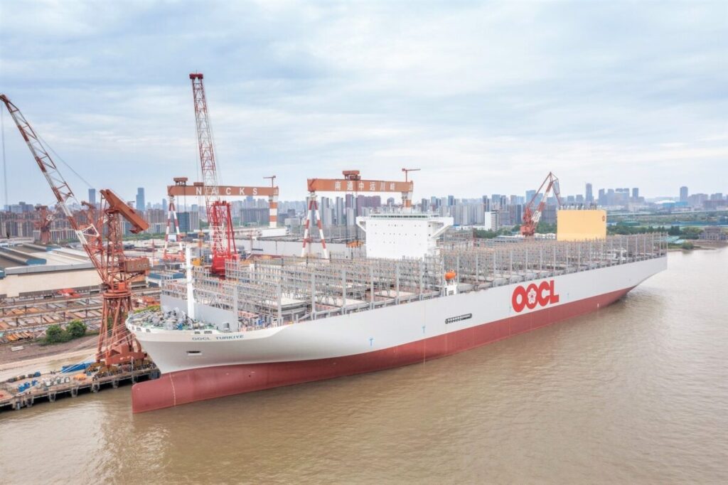 OOCL adds mega 24,000 TEU container vessel to fleet - Port Technology ...