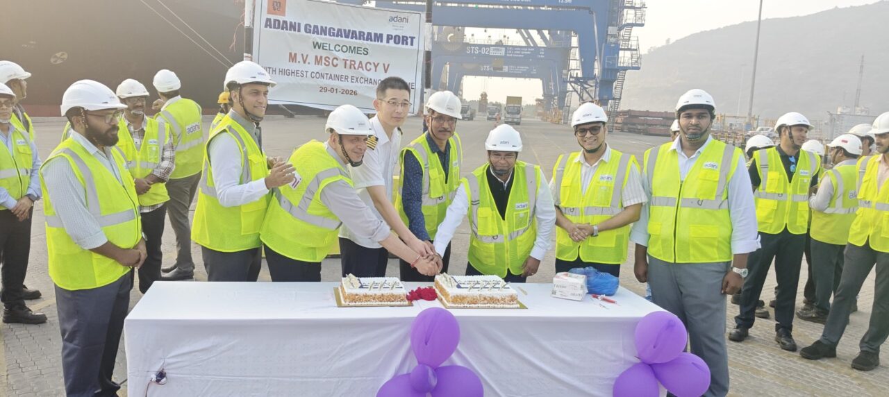 Adani Gangavaram Port sets record container handling milestone - Port ...