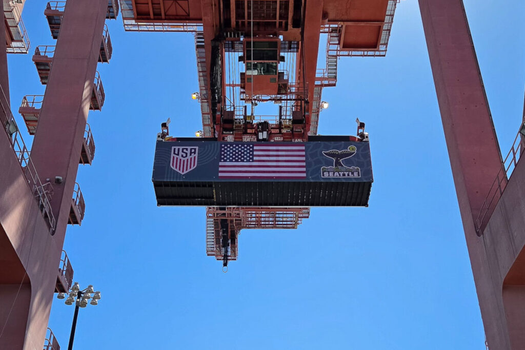 NWSA launches World Cup container display at Terminal 46 - Port ...